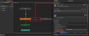 [Unity]アニメーションの作り方④遷移の割り込み、Interruption Sourceを徹底解説！ | えきふるゲームラボ