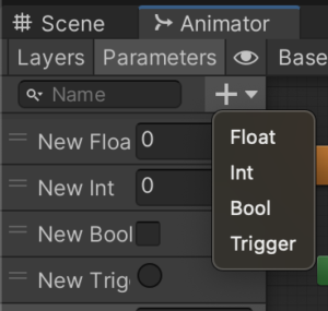 [Unity]アニメーションの作り方⑥遷移の条件分岐・アニメーションパラメーター編〜Trigger、Bool、Int、Float 〜 | えきふるゲームラボ