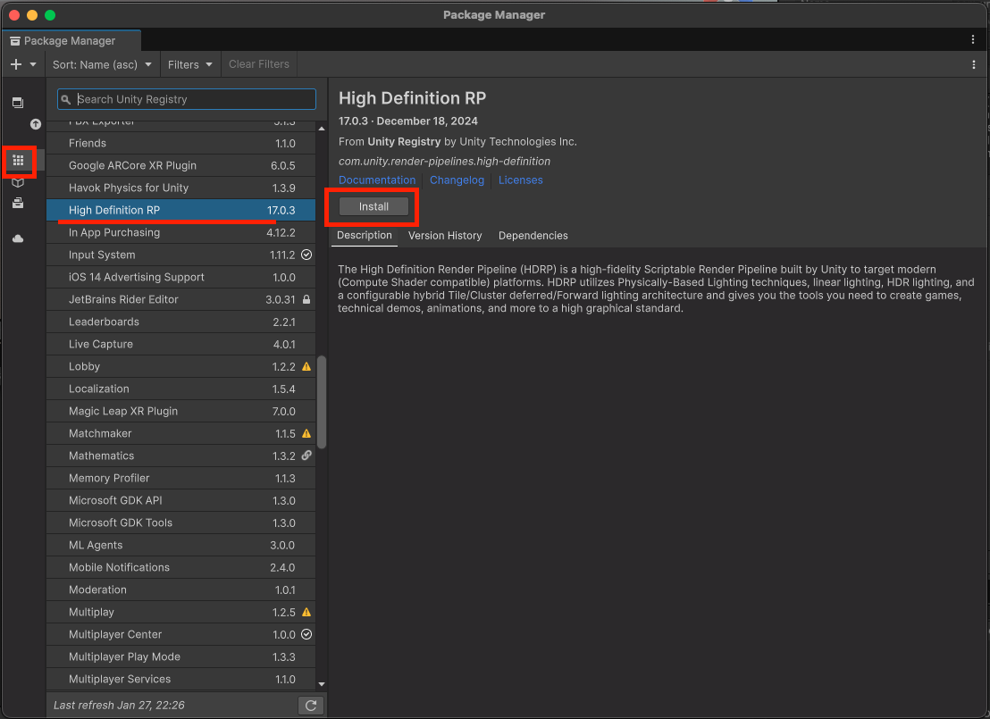 [Unity]URPやBuilt-in、HDRPを後から変える方法〜レンダーパイプライン〜 | えきふるゲームラボ