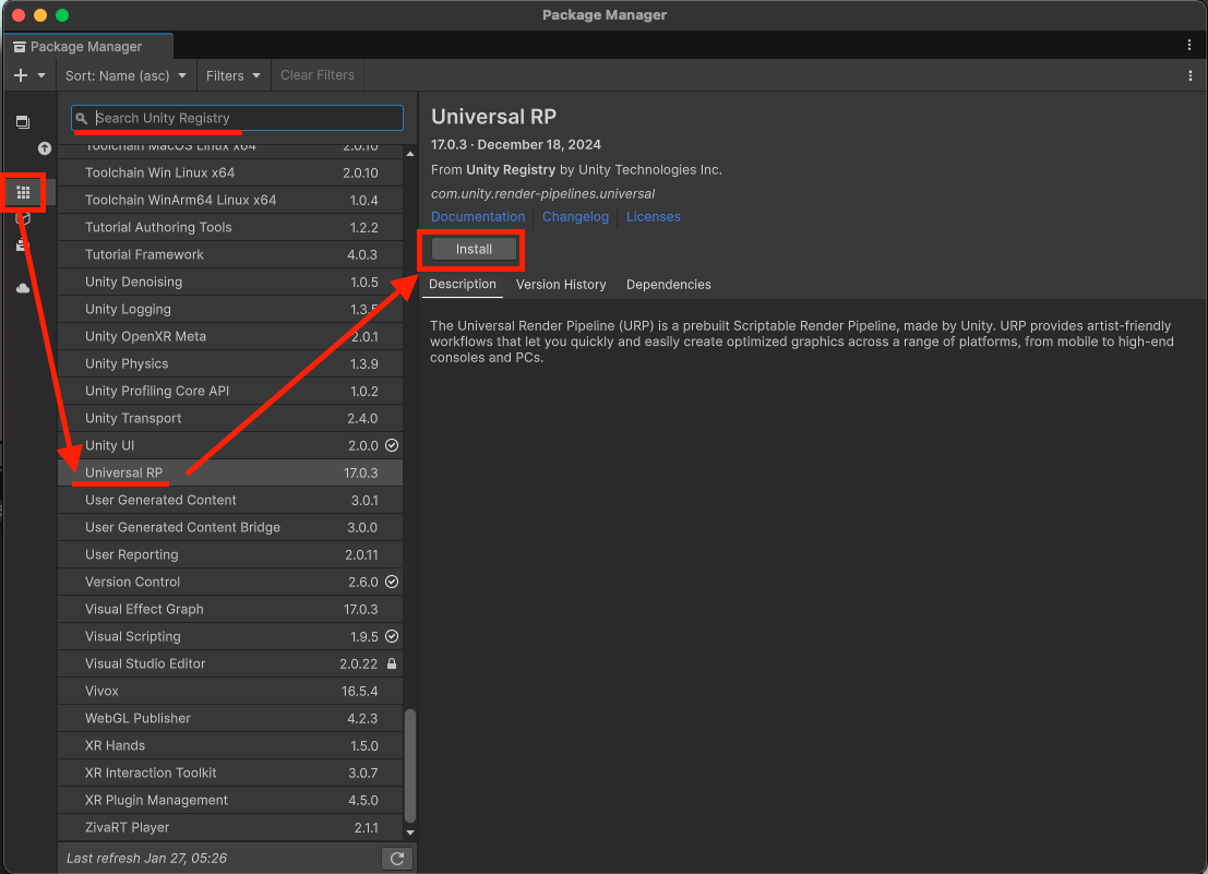 [Unity]URPやBuilt-in、HDRPを後から変える方法〜レンダーパイプライン〜 | えきふるゲームラボ